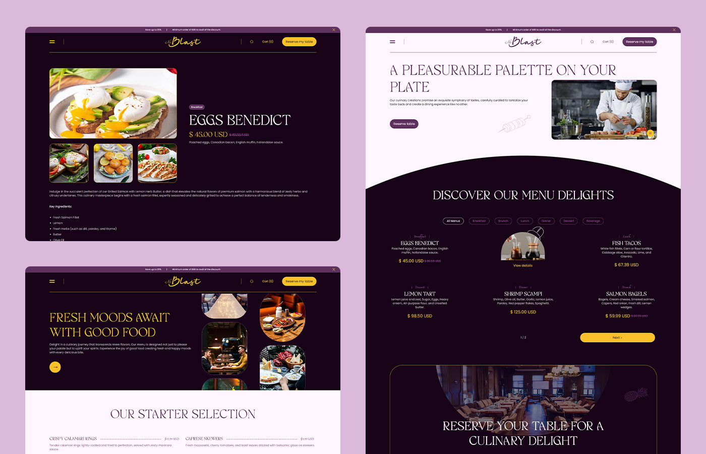 NVblast - Restaurant HTML5 Responsive Website Template