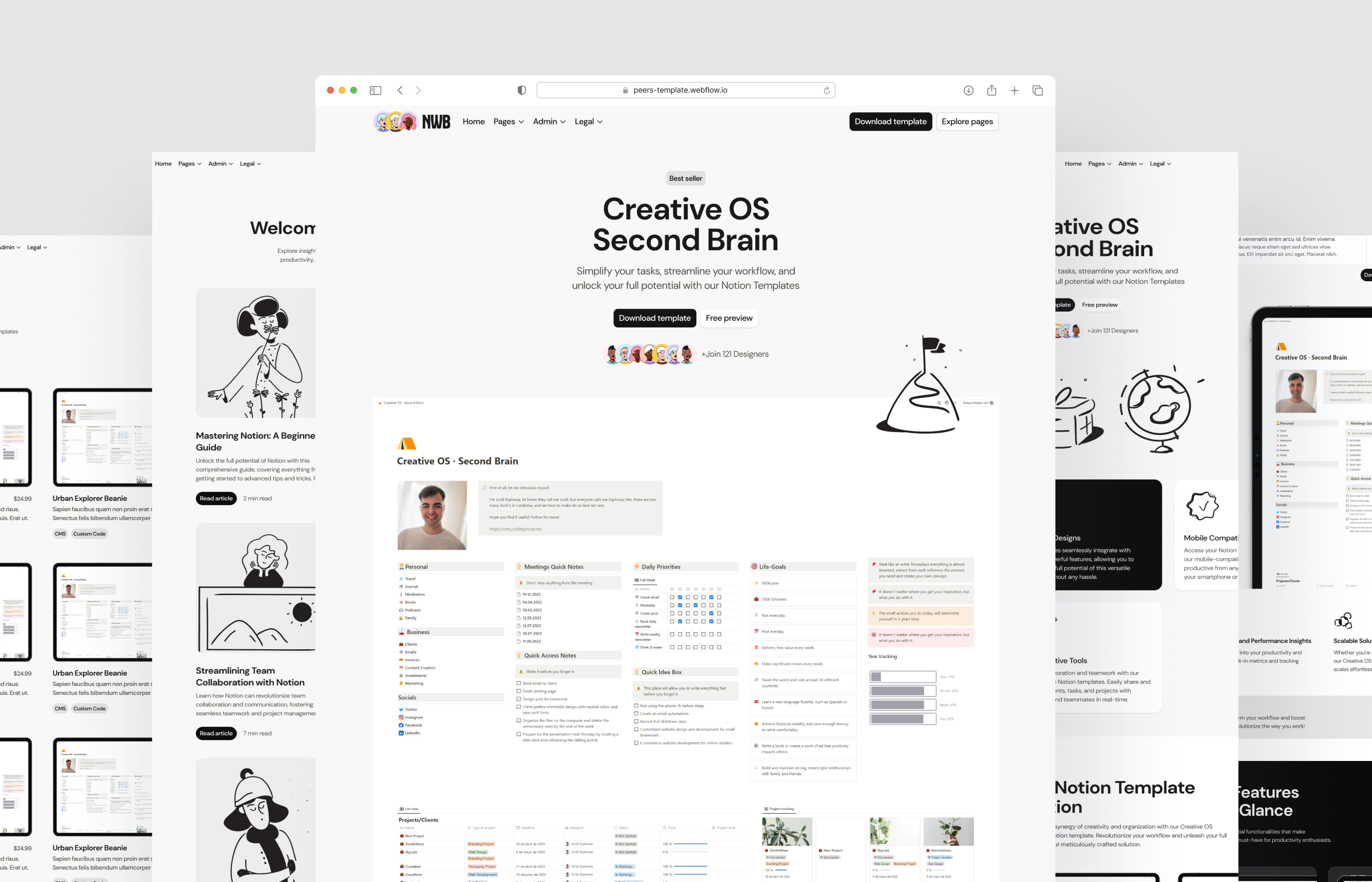 Notion Website Builder - Shop HTML5 Responsive Website Template