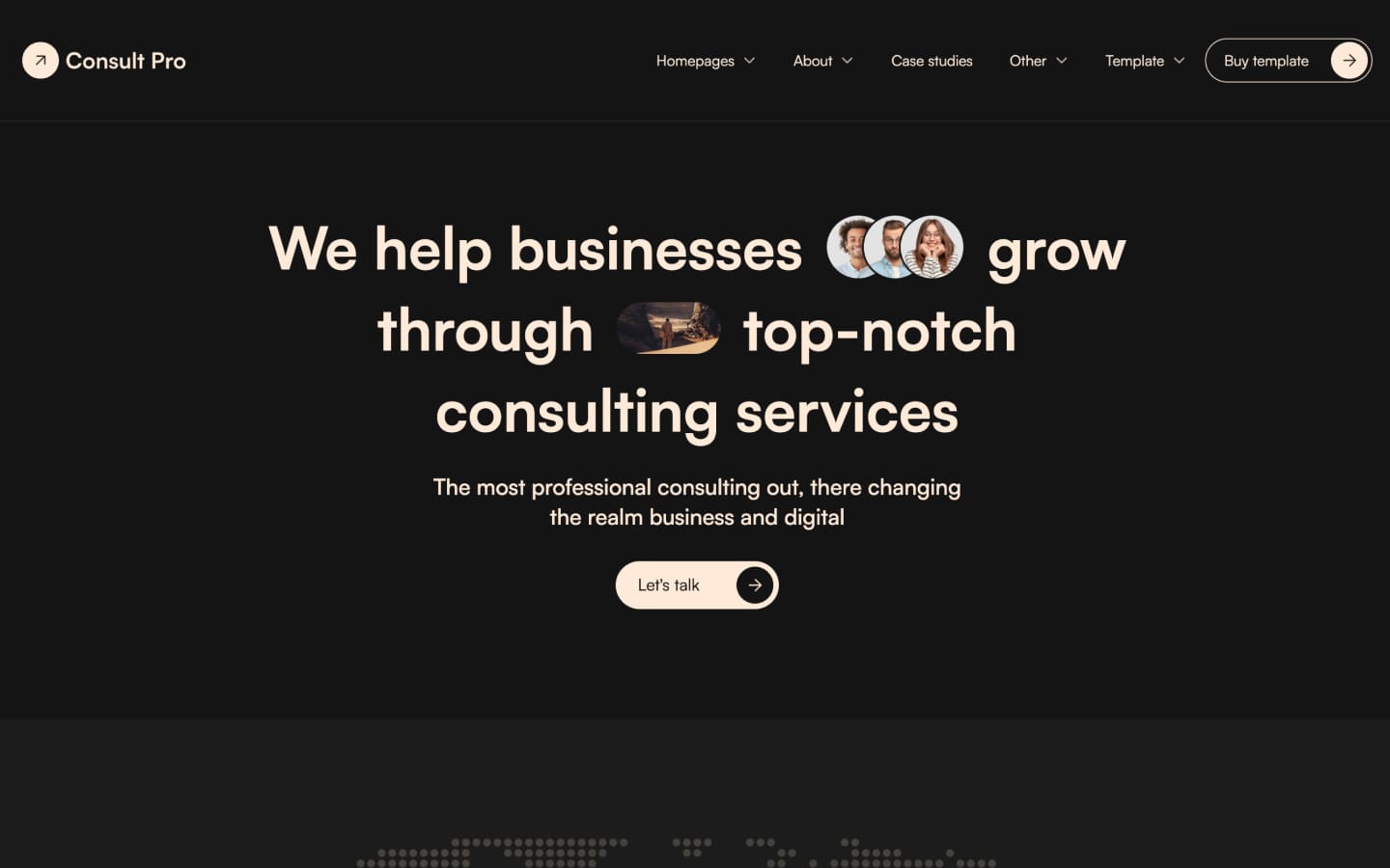 Consult Pro (Dark) - Business HTML5 Responsive Website Template