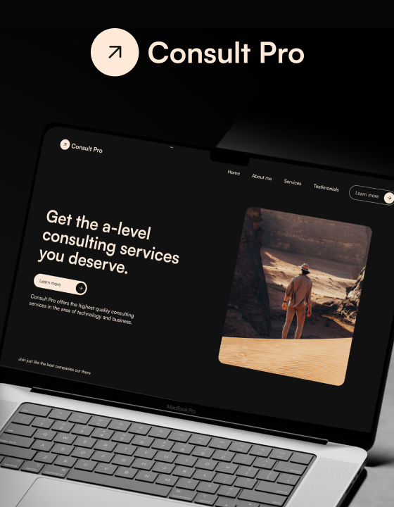 Consult Pro (Dark) - Business HTML5 Responsive Website Template