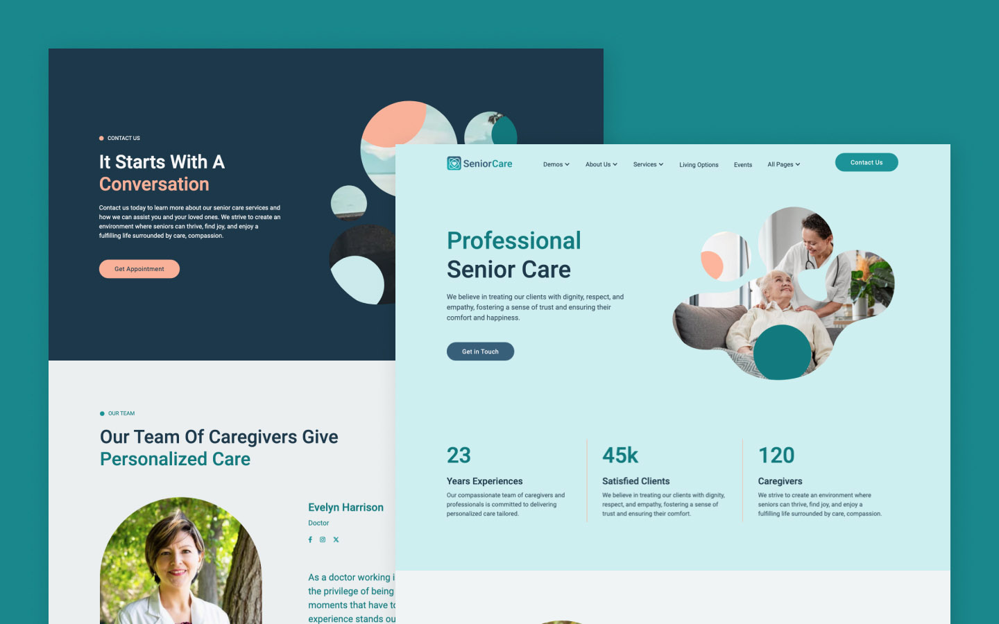 Senior Care Lite - Health HTML5 Responsive Website Template