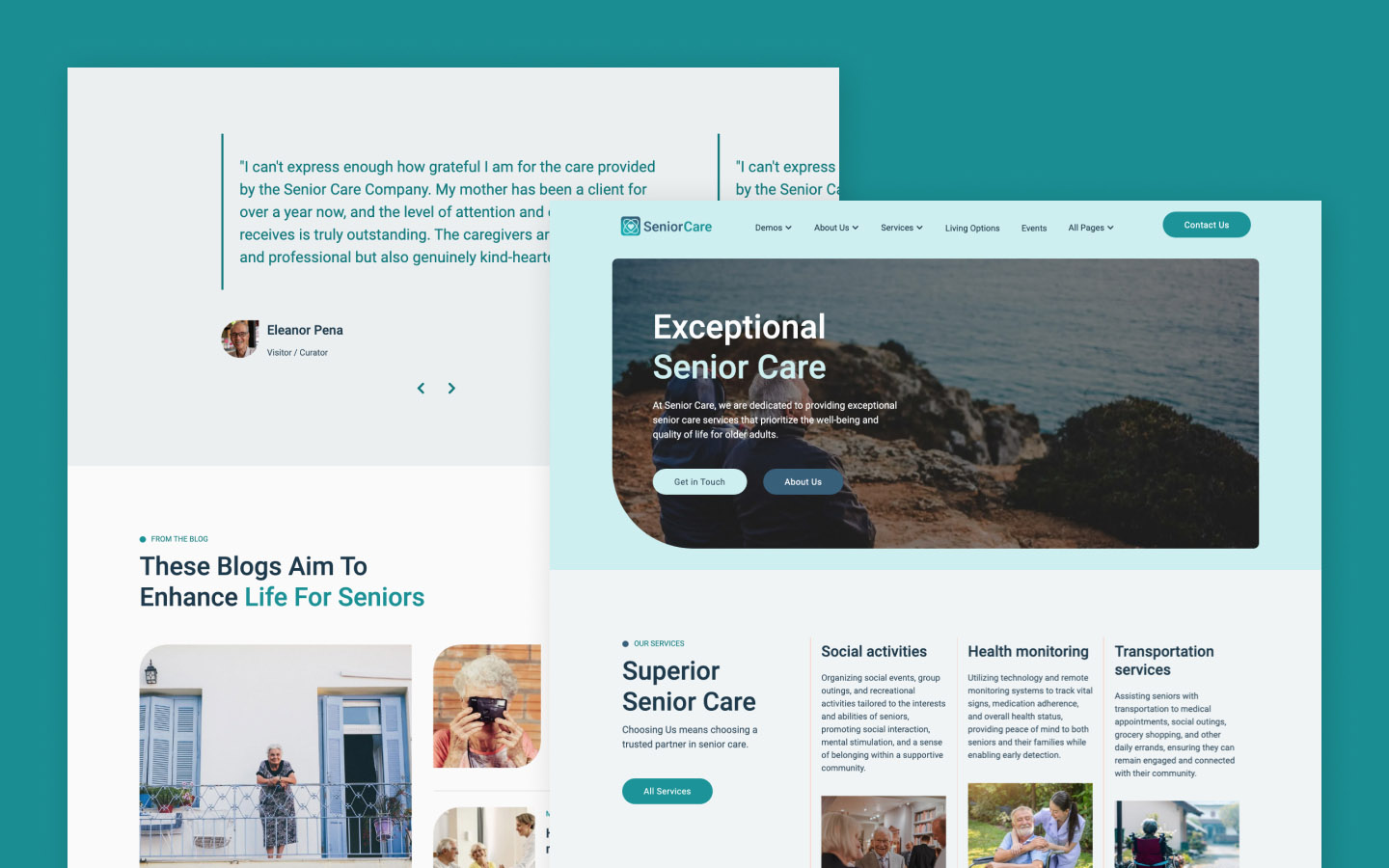 Senior Care Lite - Health HTML5 Responsive Website Template
