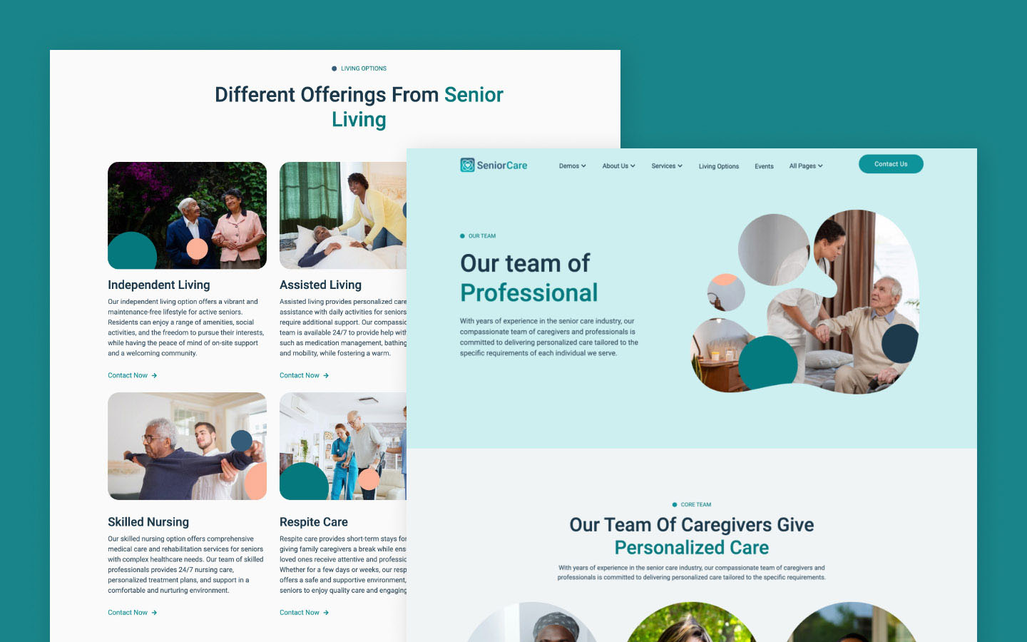 Senior Care Lite - Health HTML5 Responsive Website Template