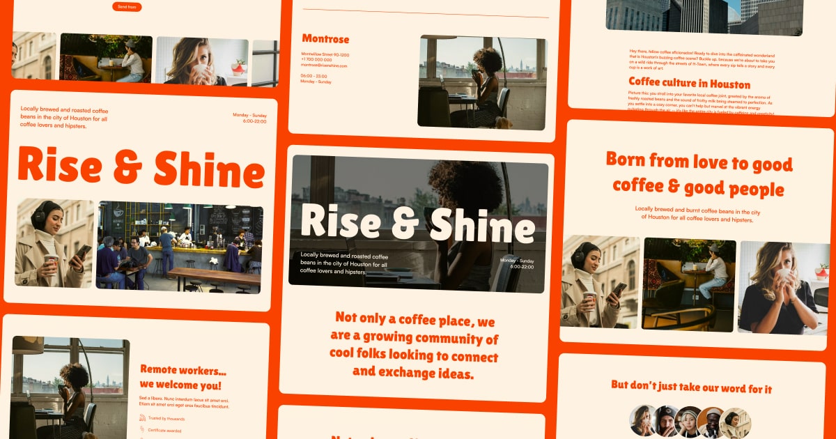 Rise N Shine - Coffee Shop HTML5 Responsive Website Template