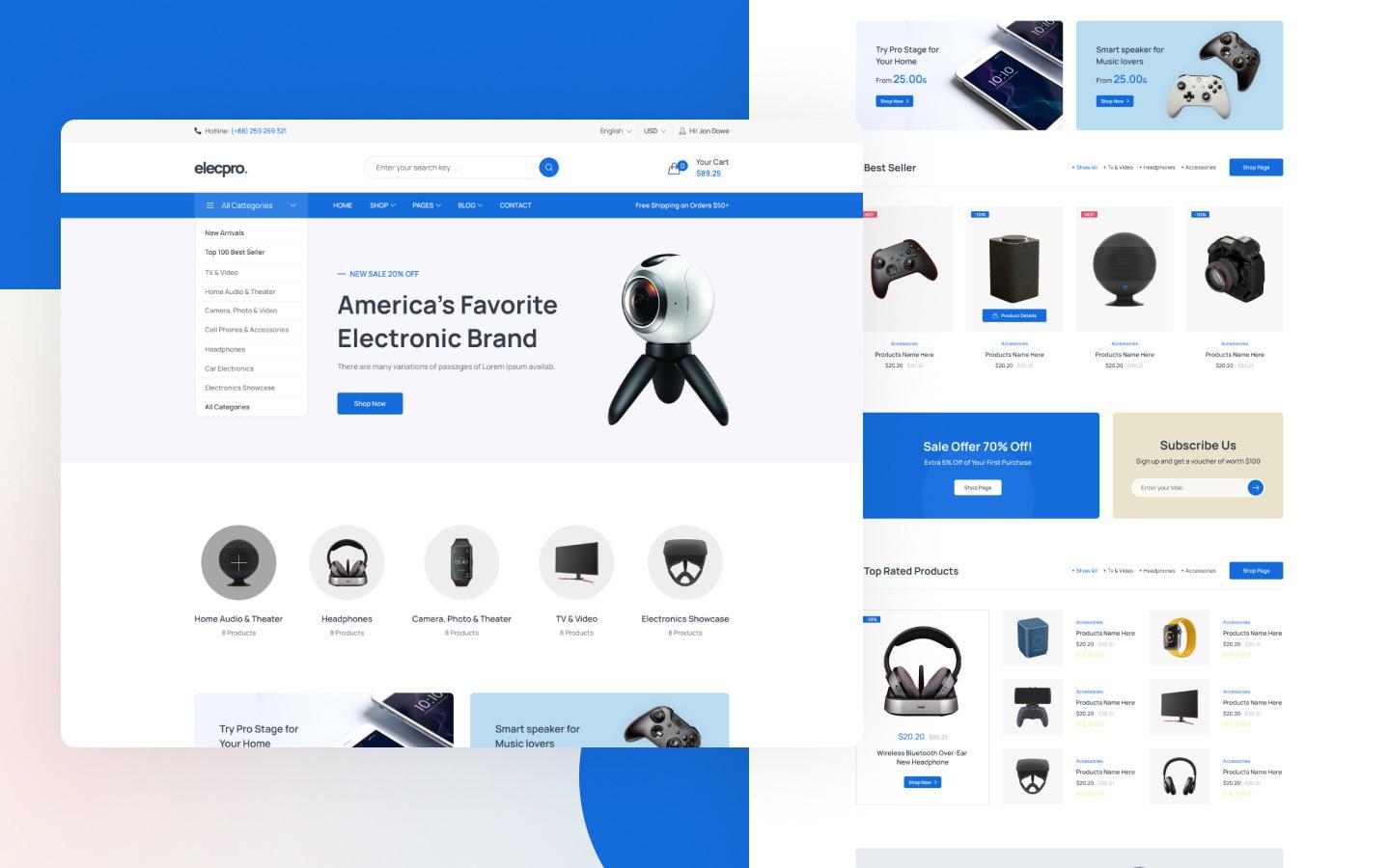 Elecpro - Retail HTML5 Responsive Website Template