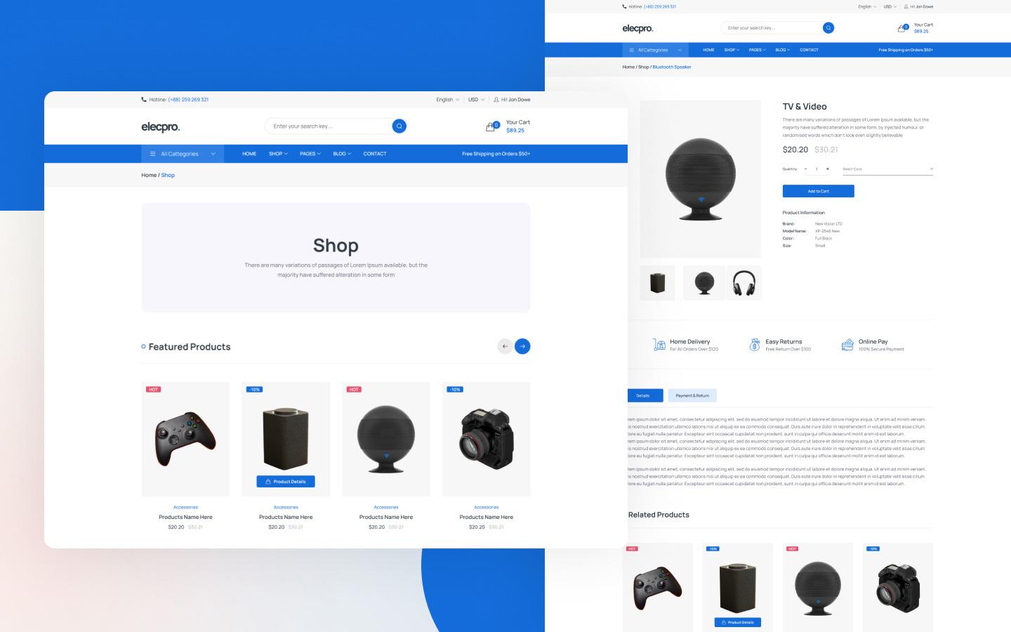 Elecpro - Retail HTML5 Responsive Website Template