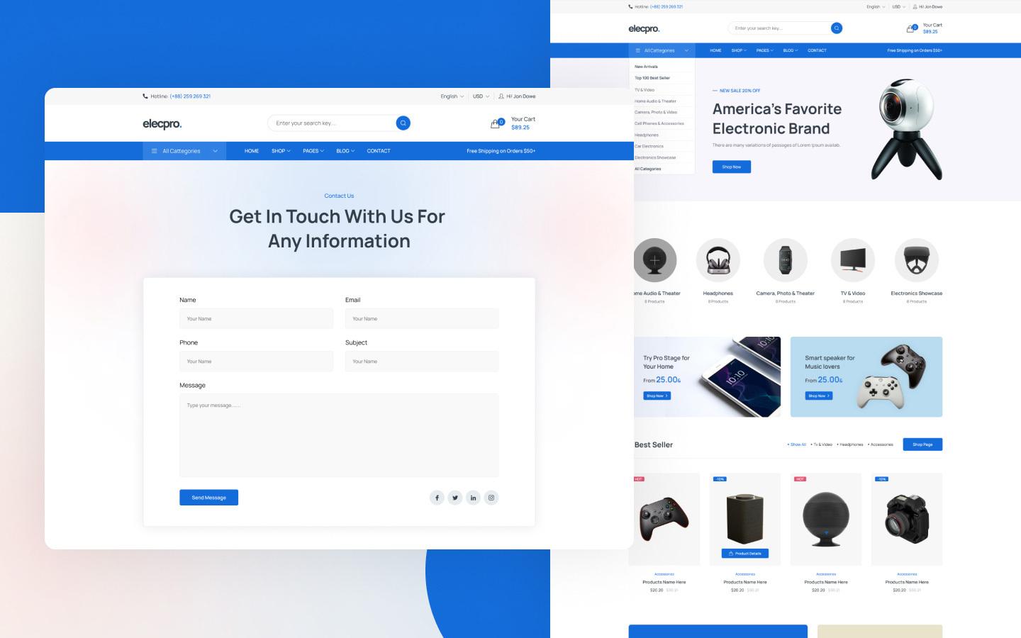 Elecpro - Retail HTML5 Responsive Website Template