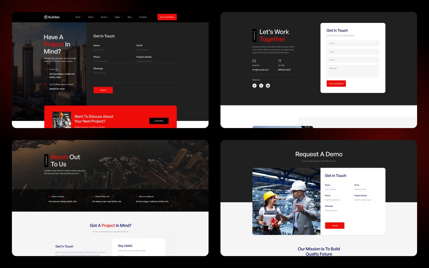 Buildex - Construction HTML5 Responsive Website Template