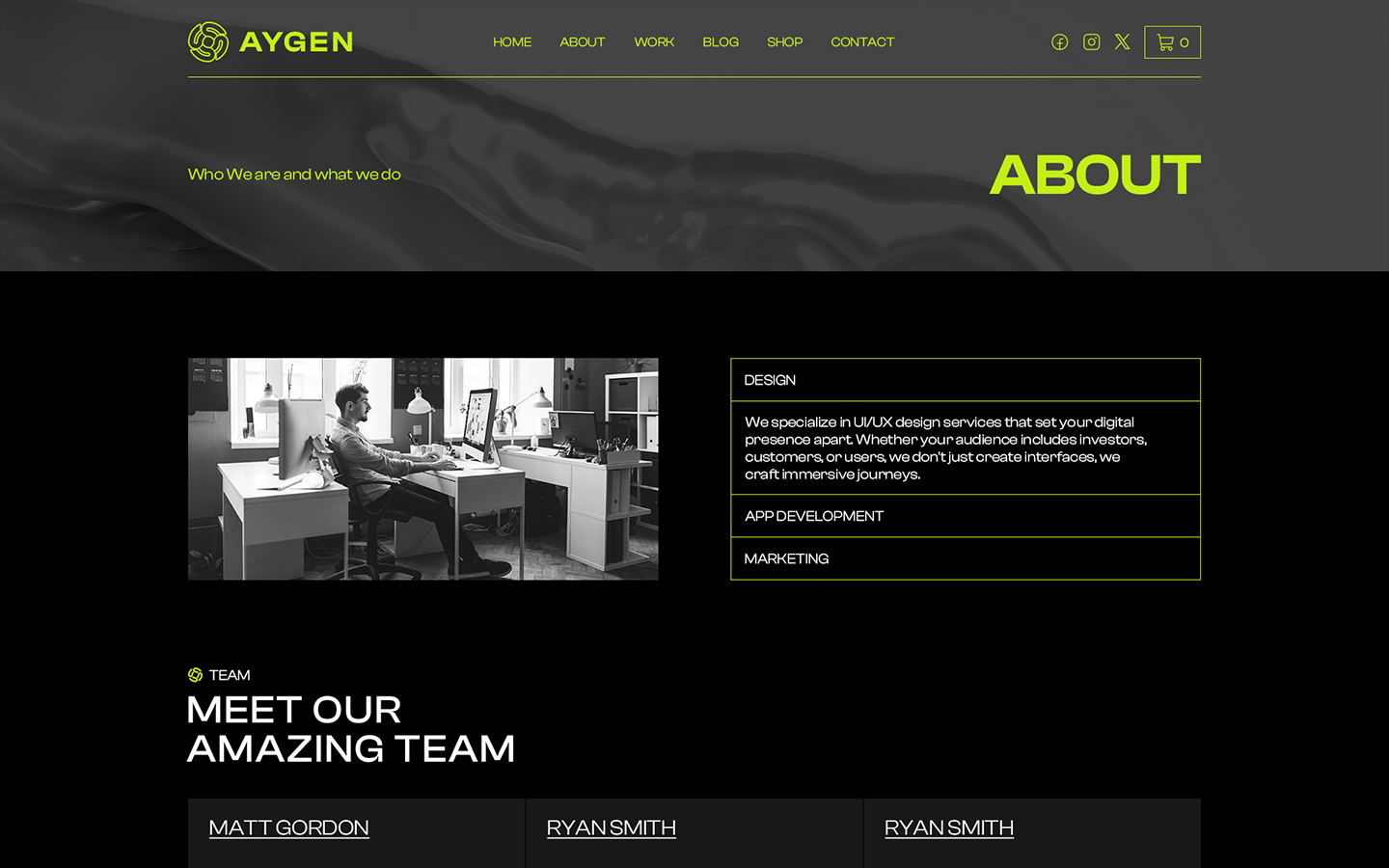 Aygen - Portfolio HTML5 Responsive Website Template