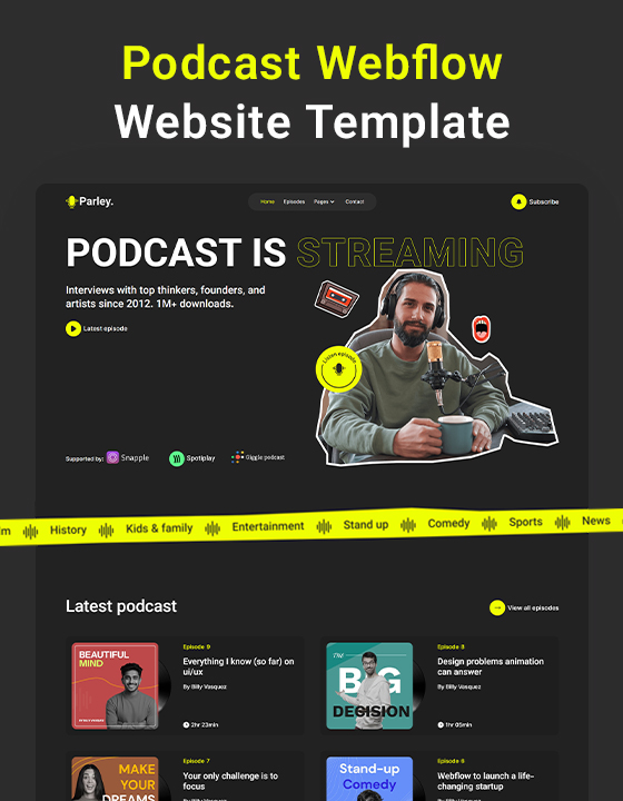 Podcast X - Podcast HTML5 Responsive Website Template