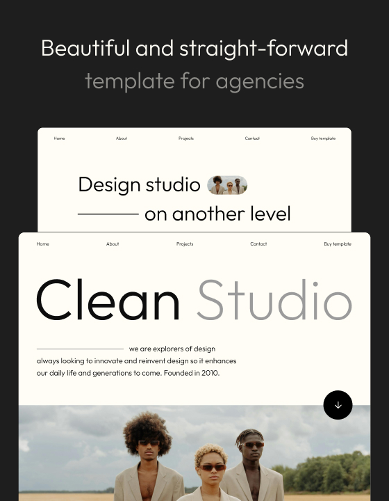 Clean Studio - Agency HTML5 Responsive Website Template