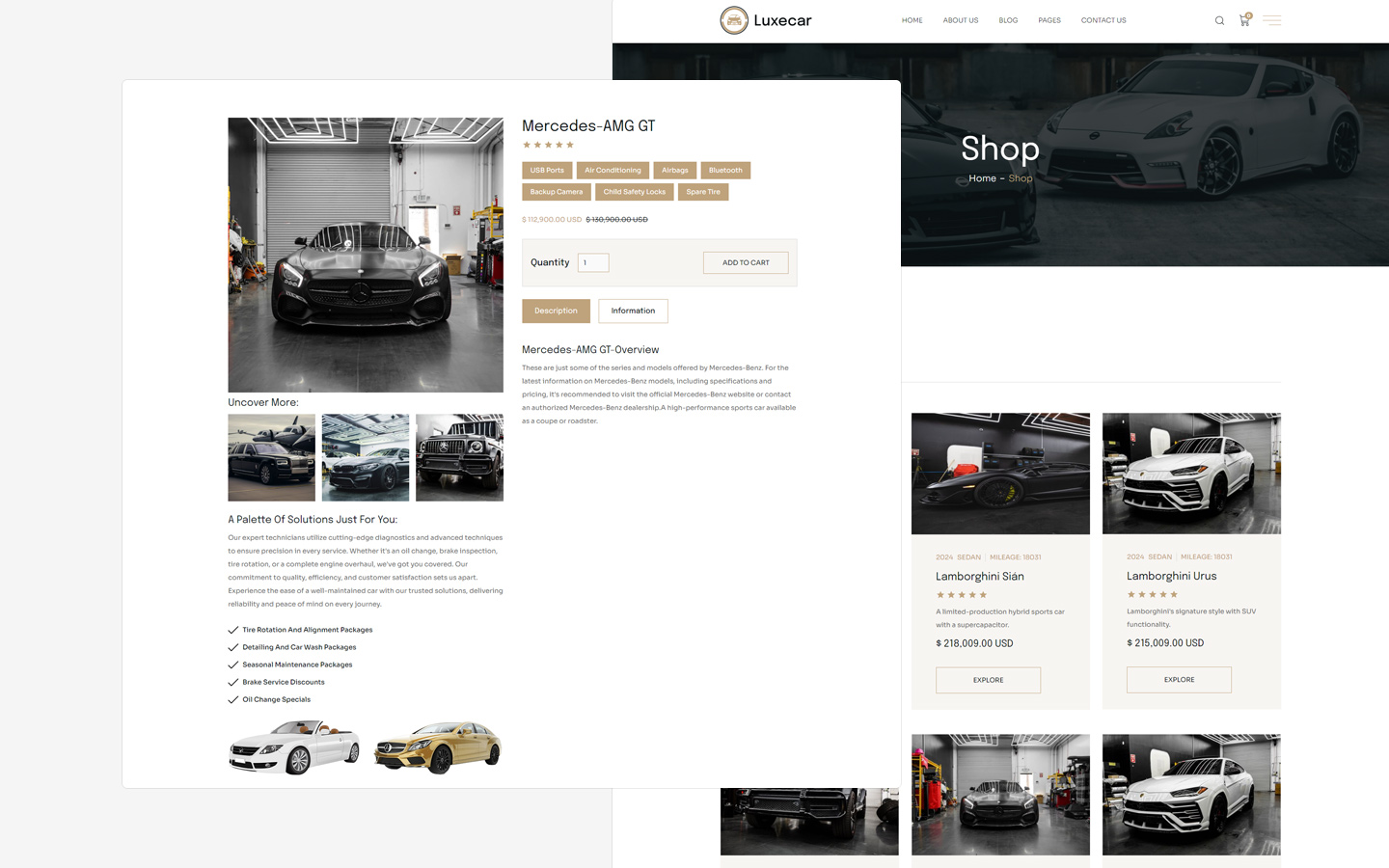 Luxecar - Cars HTML5 Responsive Website Template