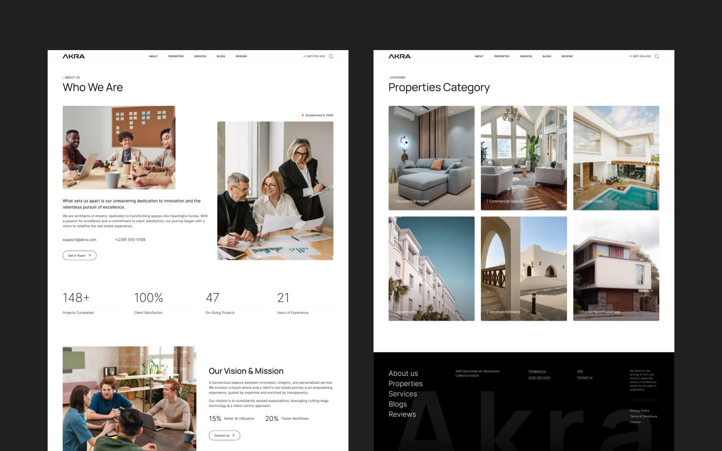 Akra - Real Estate HTML5 Responsive Website Template