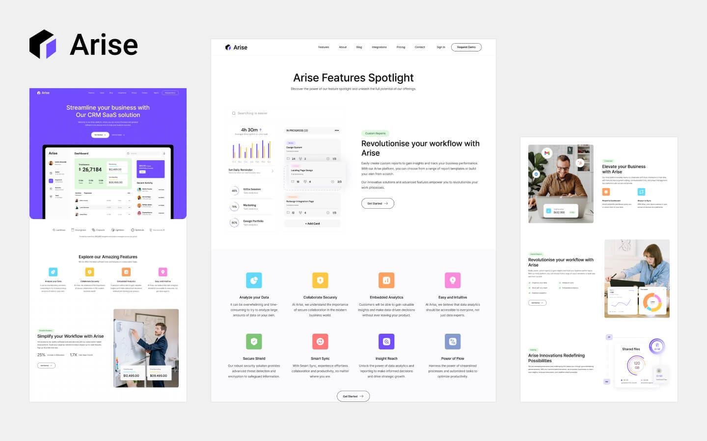 Arise - SaaS HTML5 Responsive Website Template