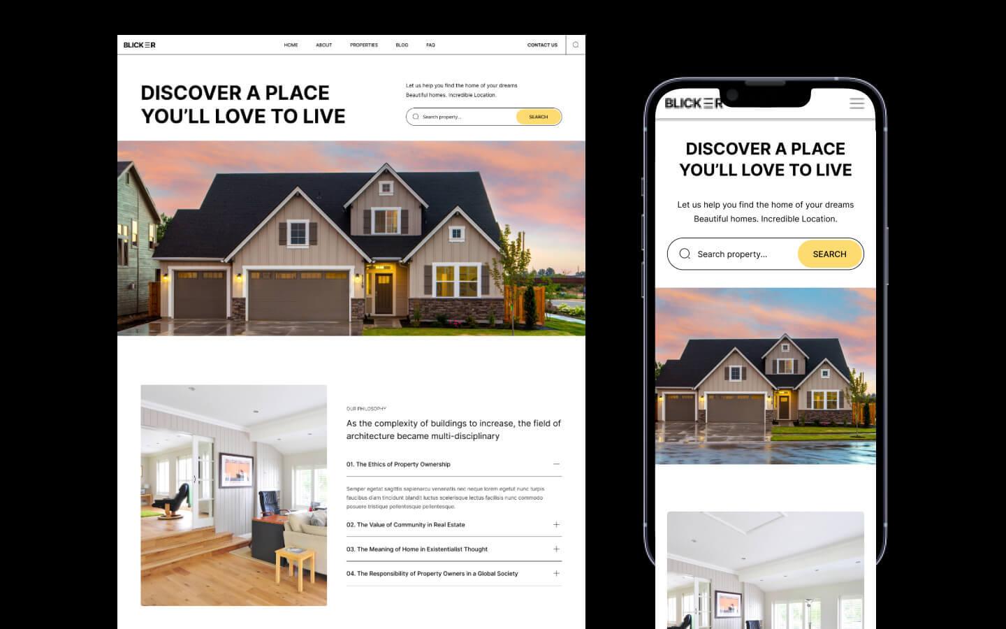 Blicker - Real Estate HTML5 Responsive Website Template