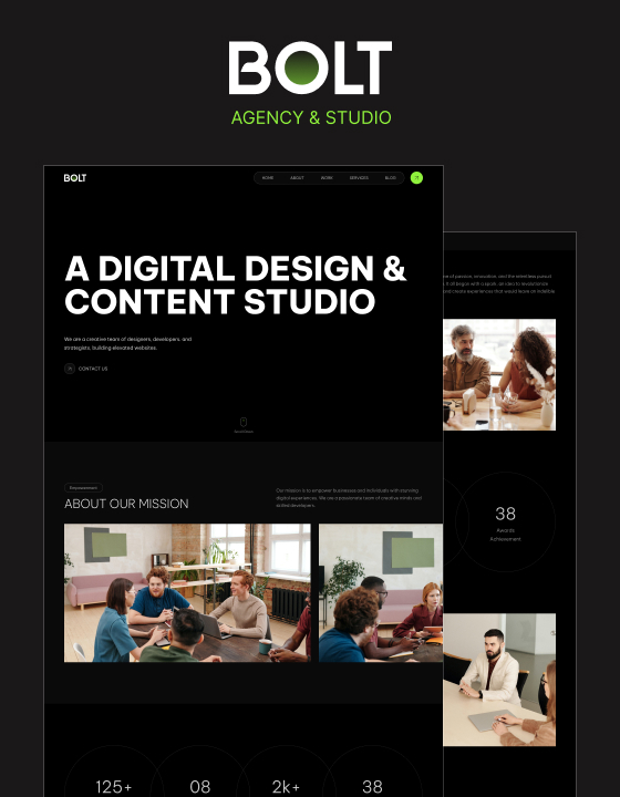 Bolt - Agency HTML5 Responsive Website Template