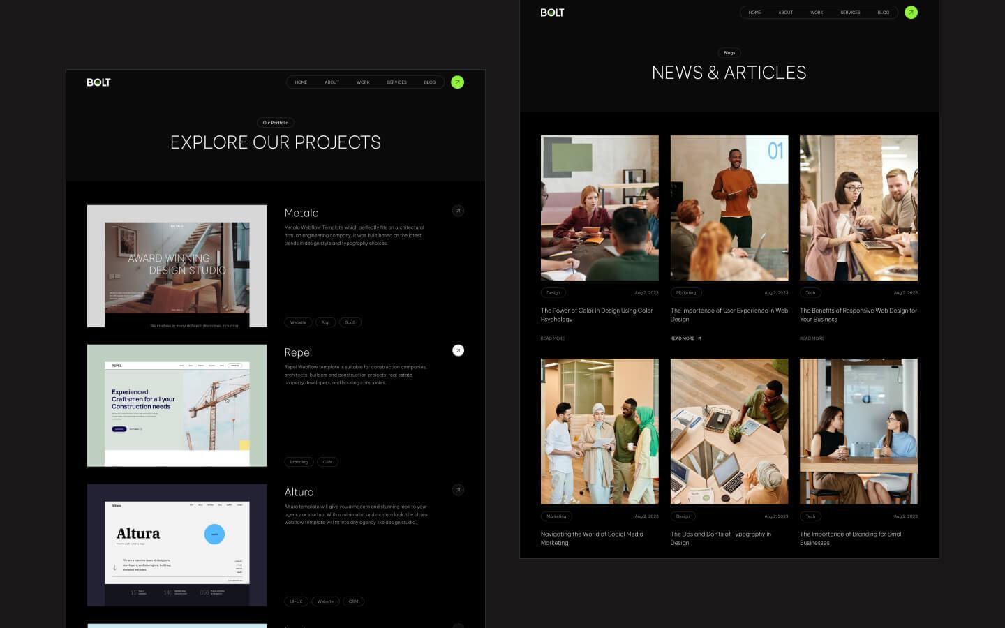 Bolt - Agency HTML5 Responsive Website Template