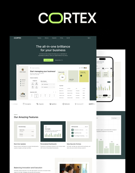 Cortex - SaaS HTML5 Responsive Website Template