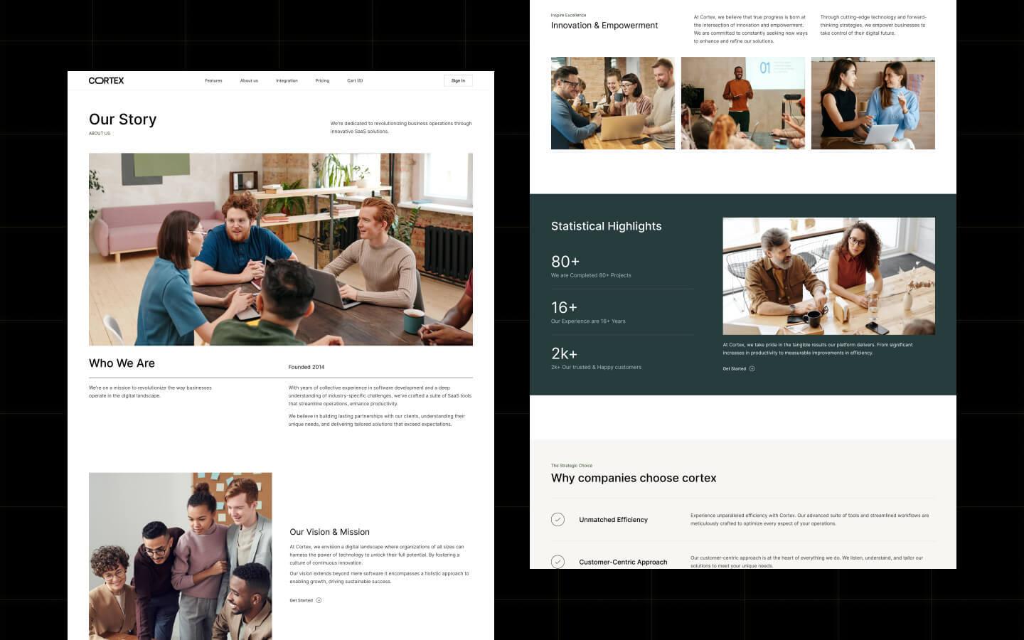 Cortex - SaaS HTML5 Responsive Website Template
