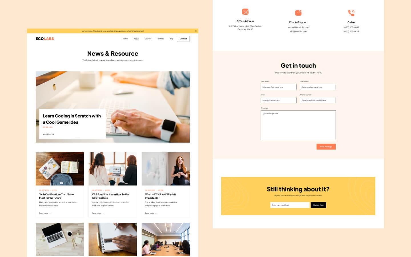 Ecolabs - School HTML5 Responsive Website Template