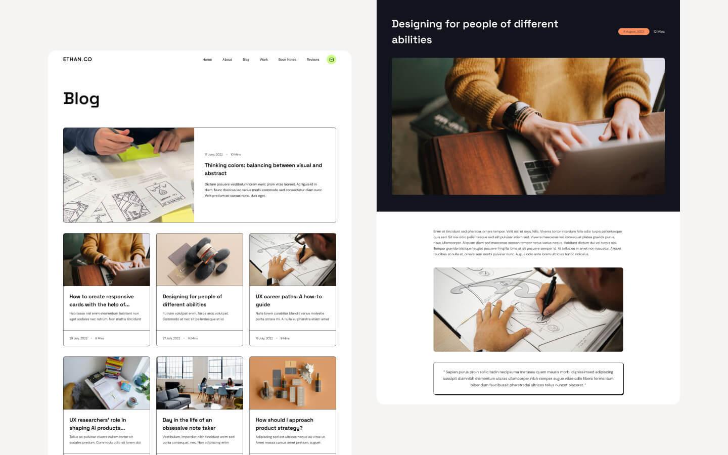 Ethan - Portfolio HTML5 Responsive Website Template