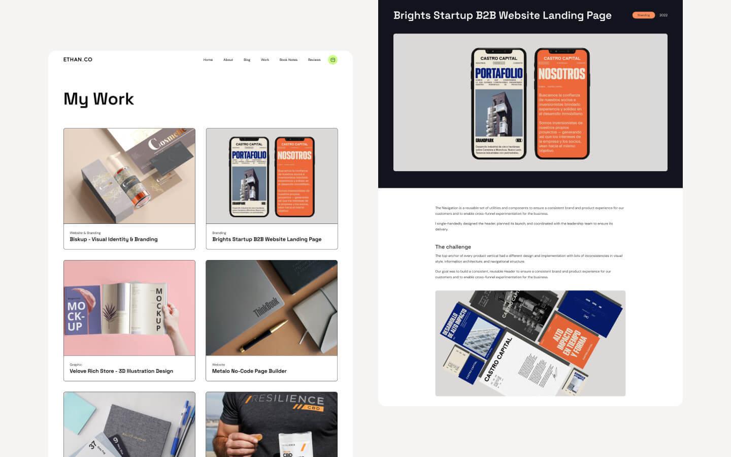 Ethan - Portfolio HTML5 Responsive Website Template