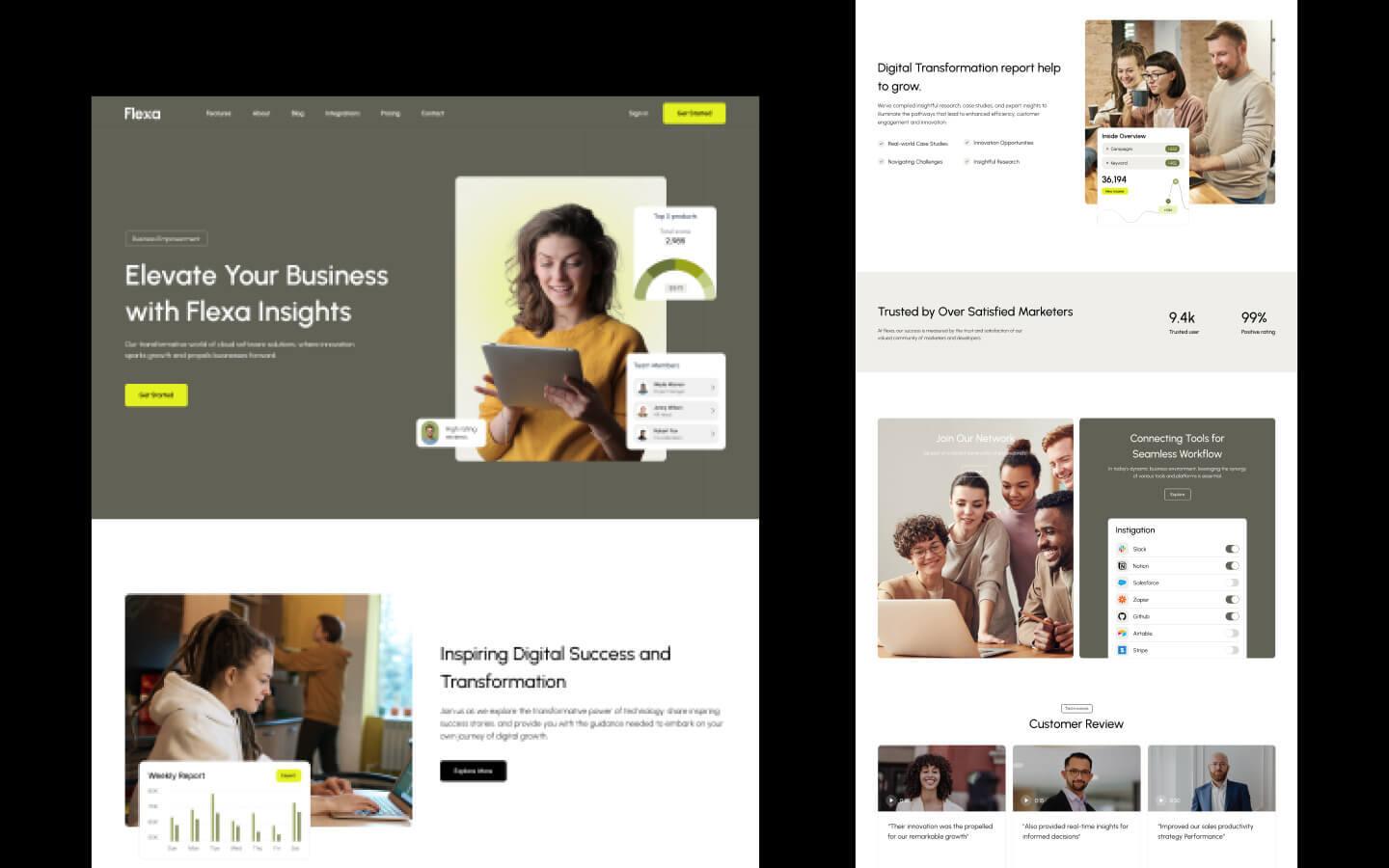Flexa - SaaS HTML5 Responsive Website Template