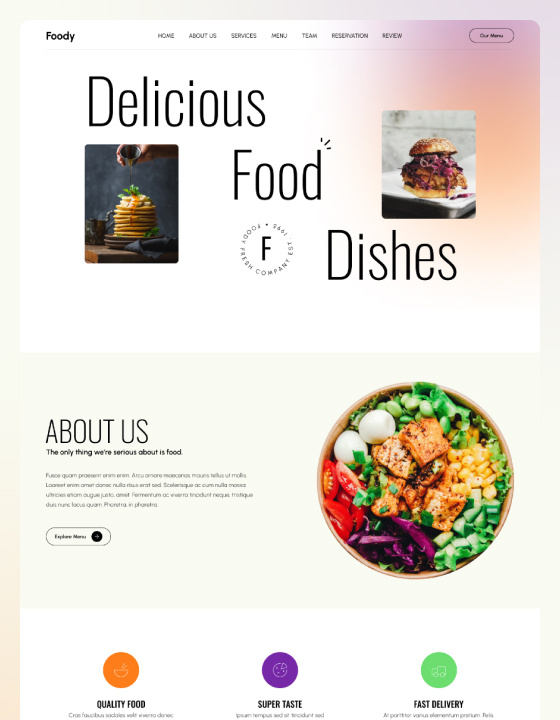Foody - Restaurant HTML5 Responsive Website Template