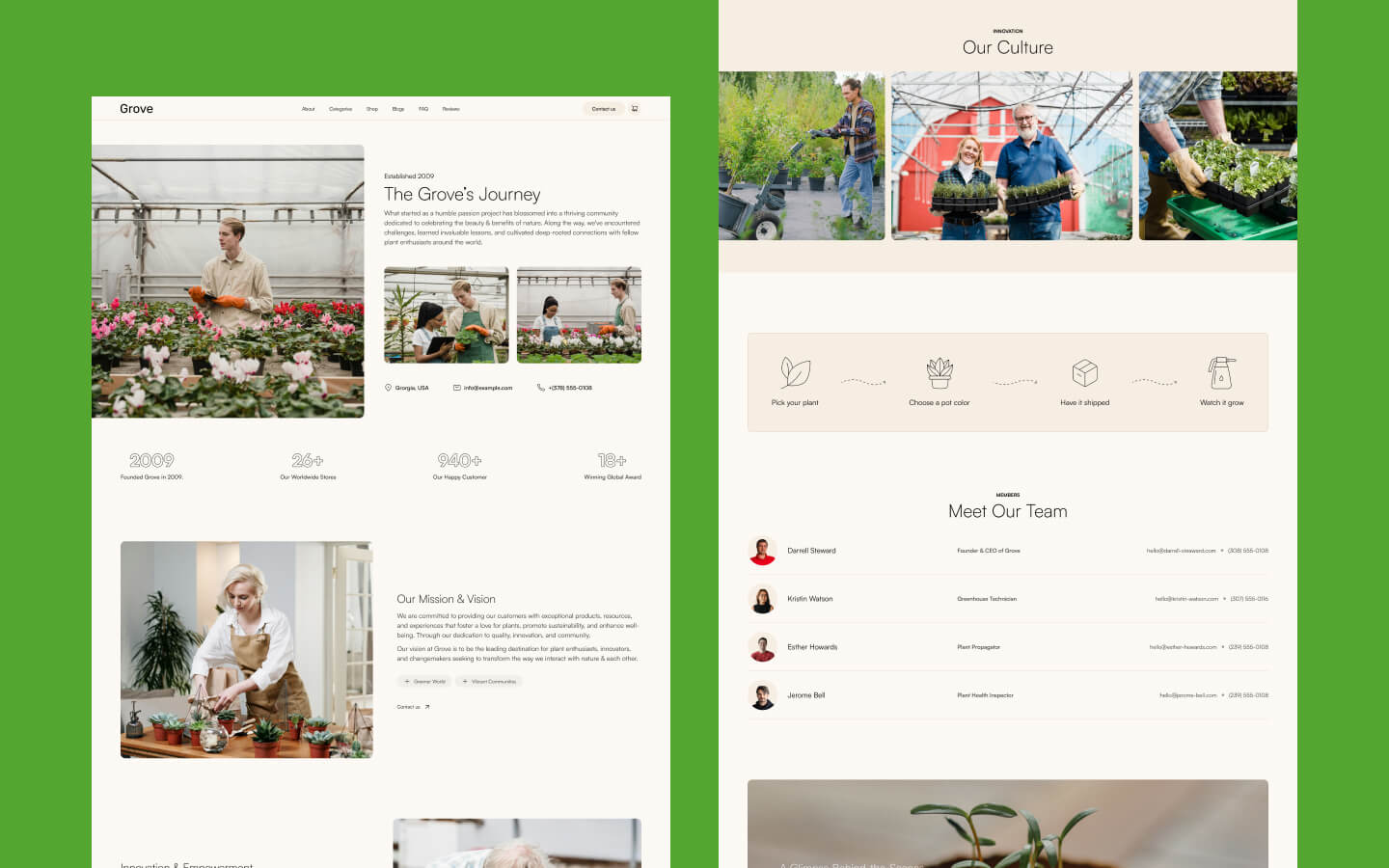 Grove - Florist HTML5 Responsive Website Template
