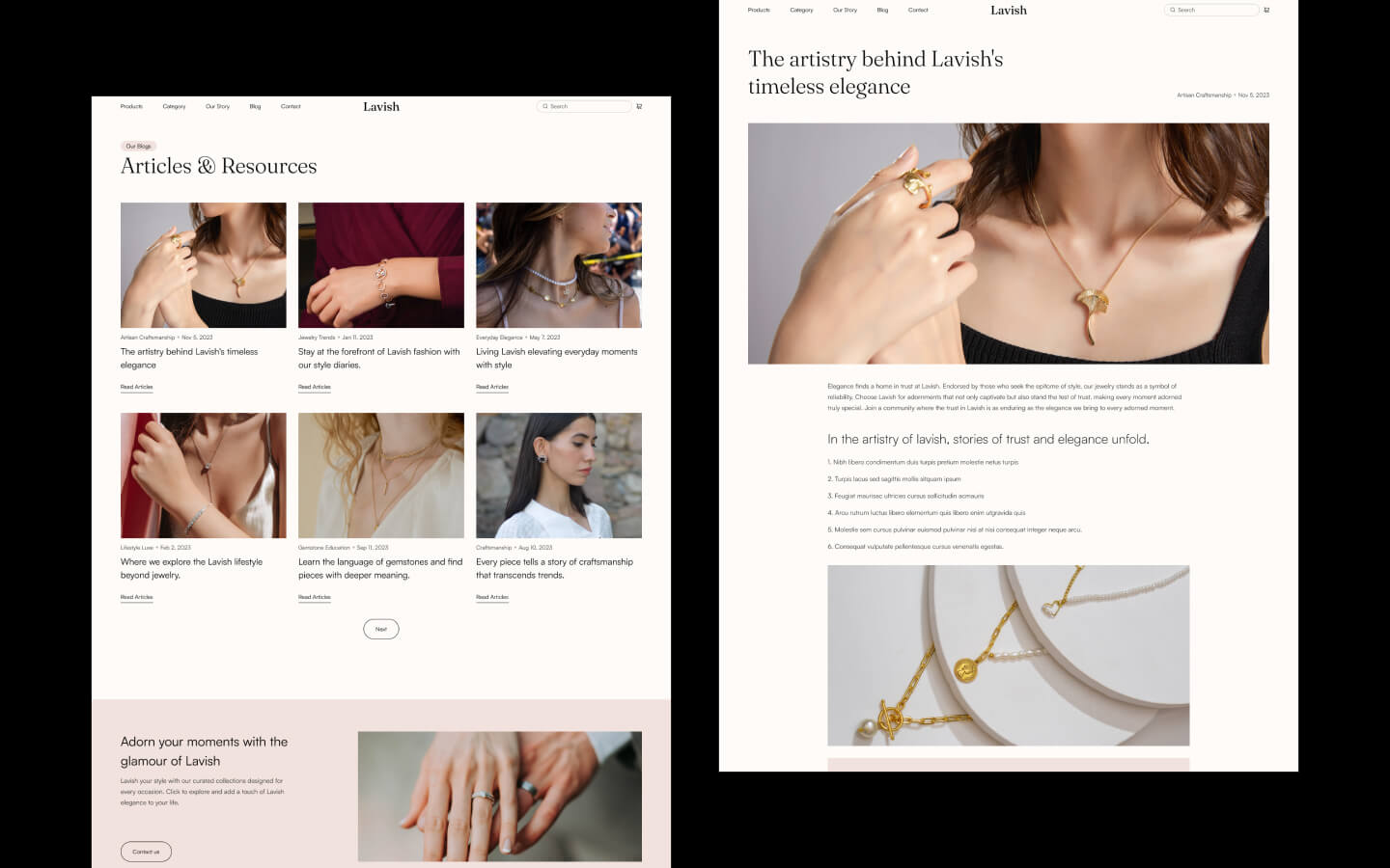 Lavish - Jewelry HTML5 Responsive Website Template
