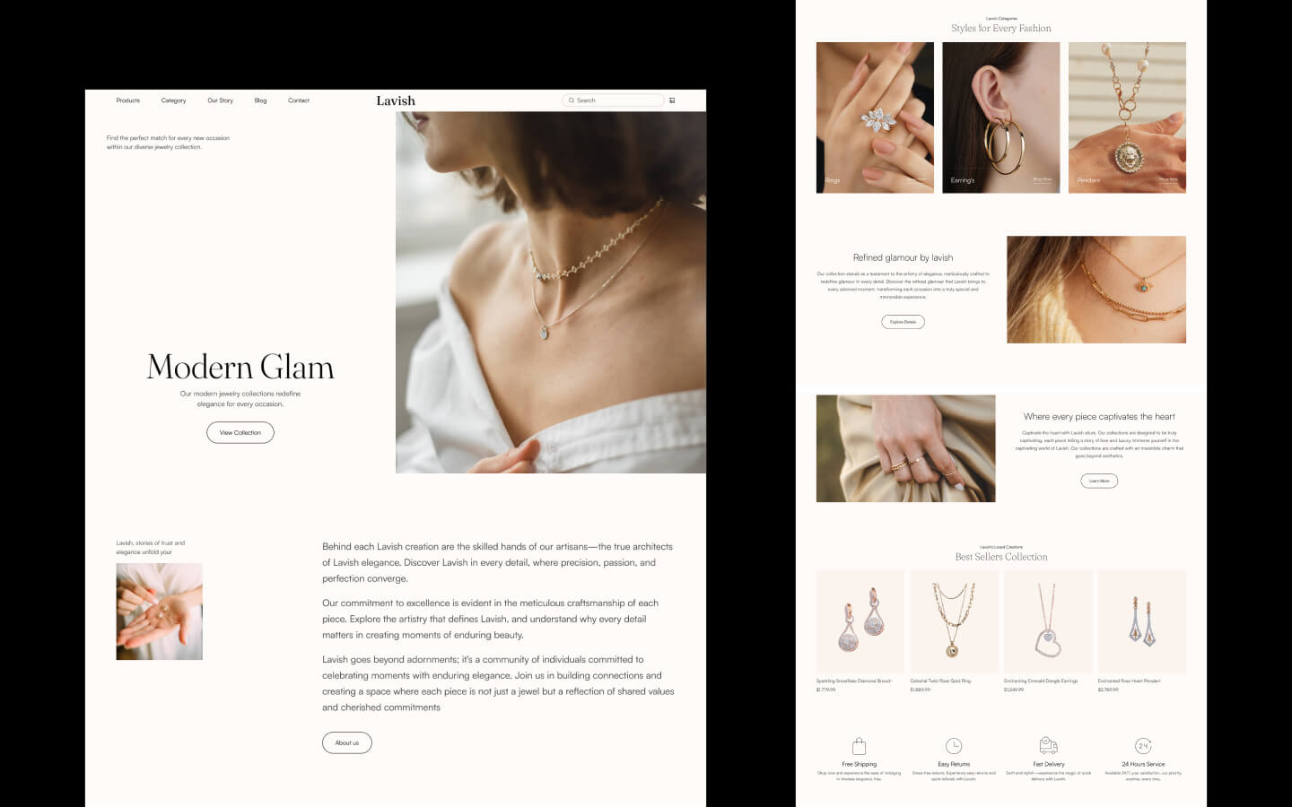 Lavish - Jewelry HTML5 Responsive Website Template