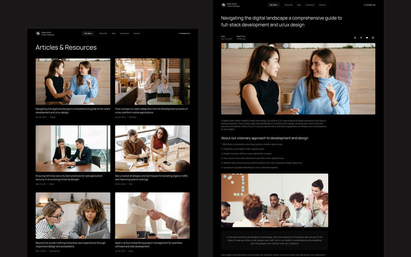 Nolan - Portfolio HTML5 Responsive Website Template