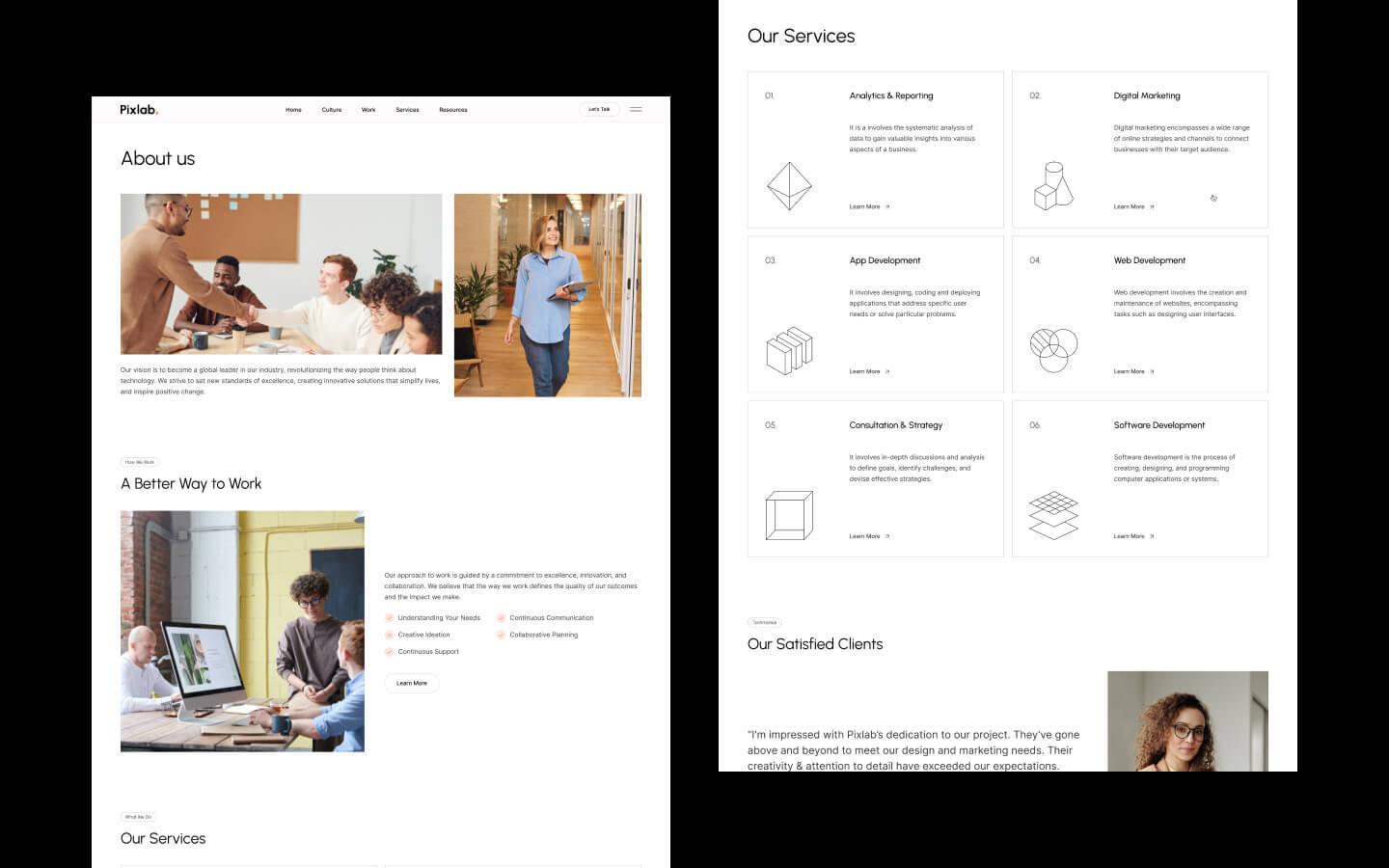 Pixlab - Agency HTML5 Responsive Website Template