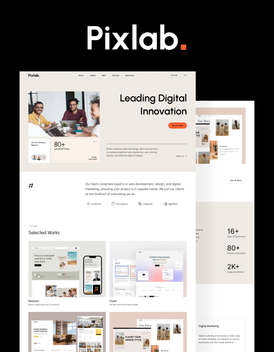 Pixlab - Agency HTML5 Responsive Website Template