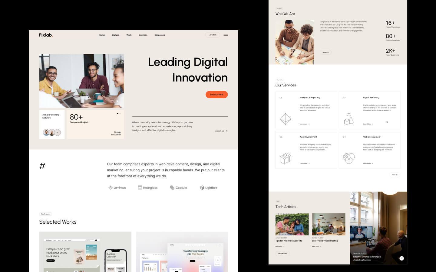 Pixlab - Agency HTML5 Responsive Website Template