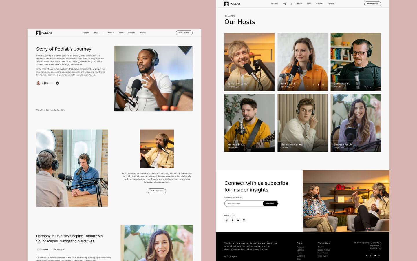 Podlab - Podcast HTML5 Responsive Website Template