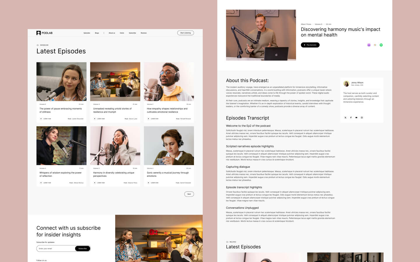 Podlab - Podcast HTML5 Responsive Website Template