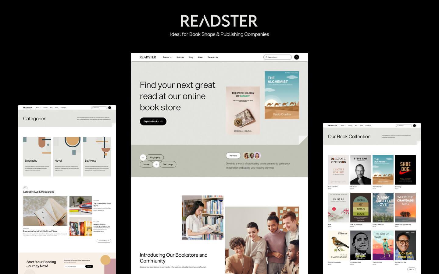 Readster - Book HTML5 Responsive Website Template