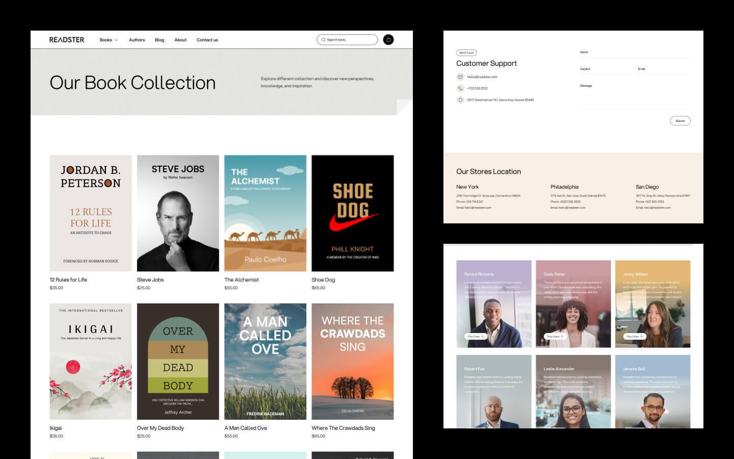 Readster - Book HTML5 Responsive Website Template