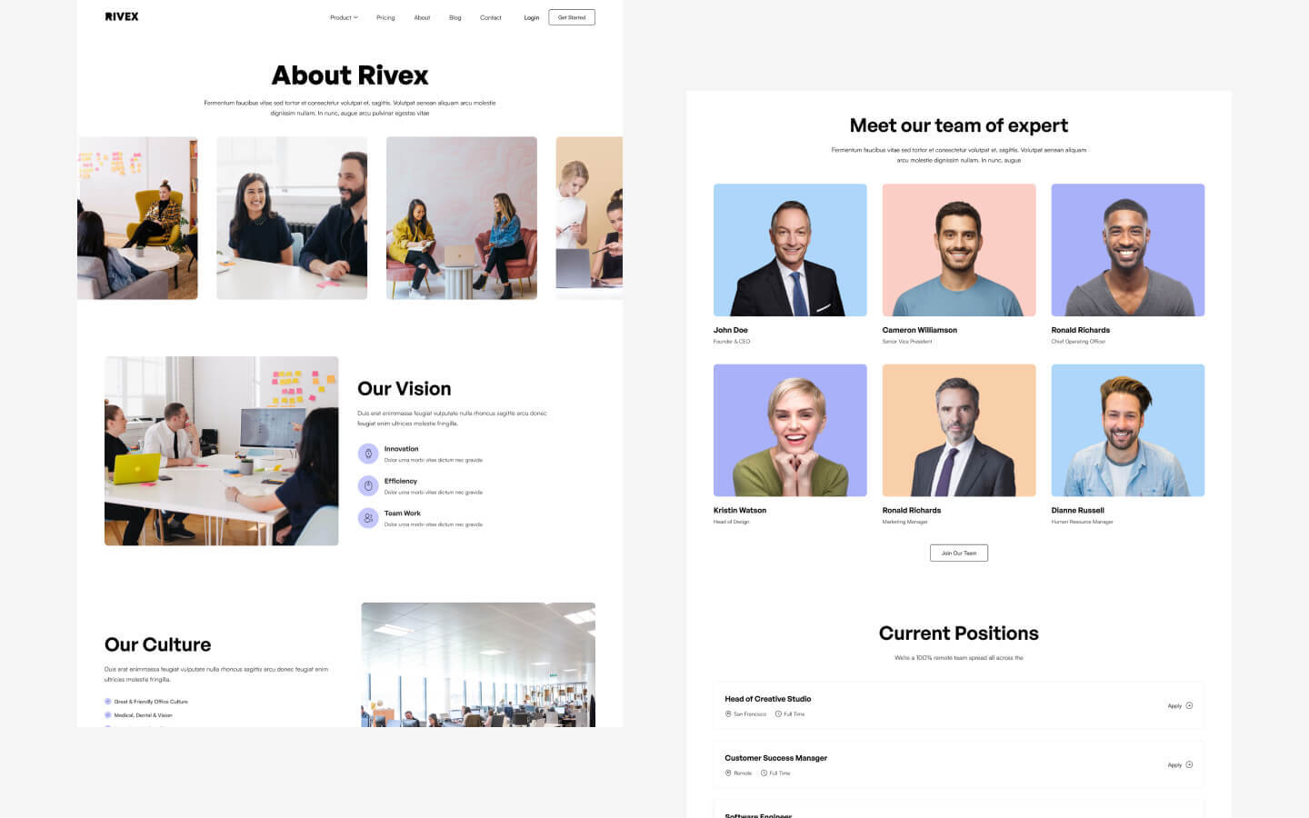 Rivex - SaaS HTML5 Responsive Website Template