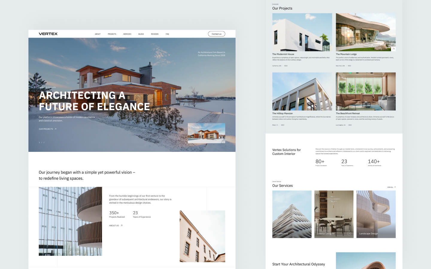 Vertex - Architecture HTML5 Responsive Website Template