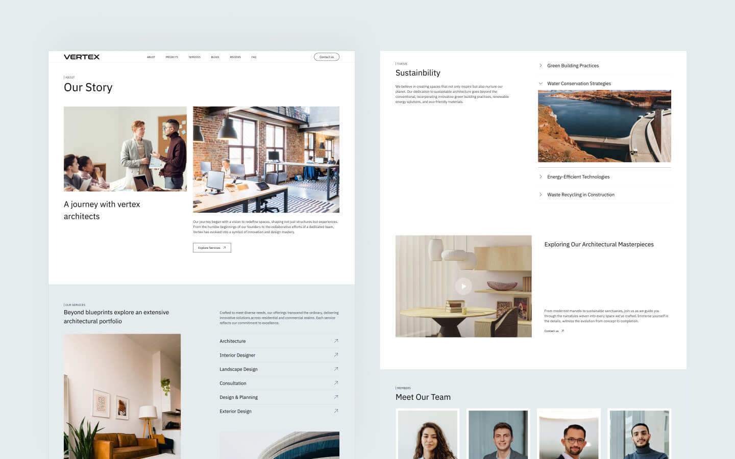 Vertex - Architecture HTML5 Responsive Website Template