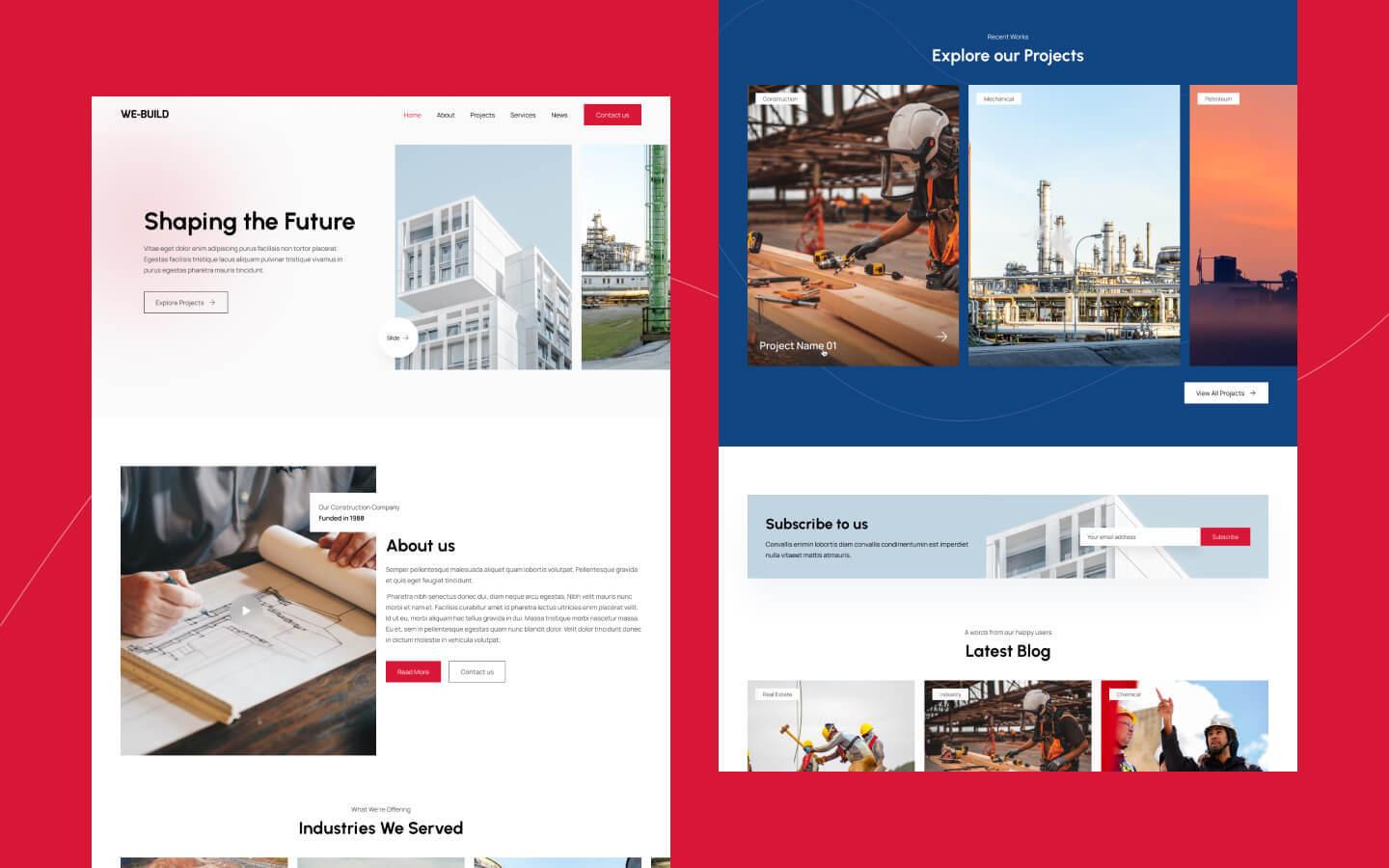 We-Build - Construction HTML5 Responsive Website Template