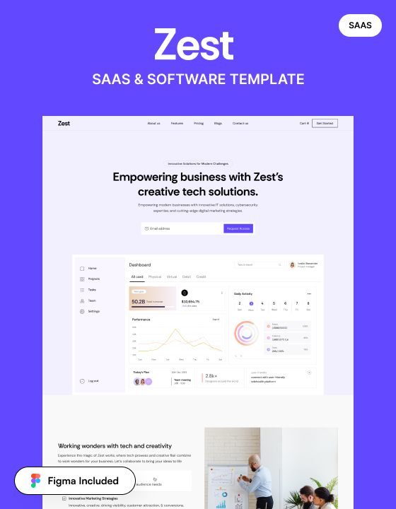 Zest - SaaS HTML5 Responsive Website Template