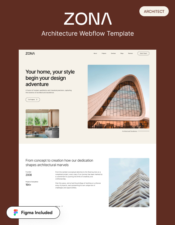 Zona - Architecture HTML5 Responsive Website Template