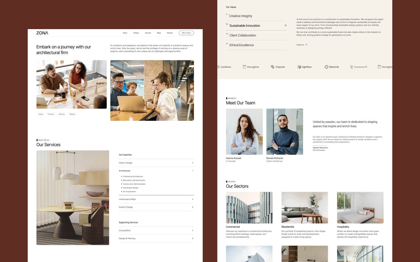 Zona - Architecture HTML5 Responsive Website Template