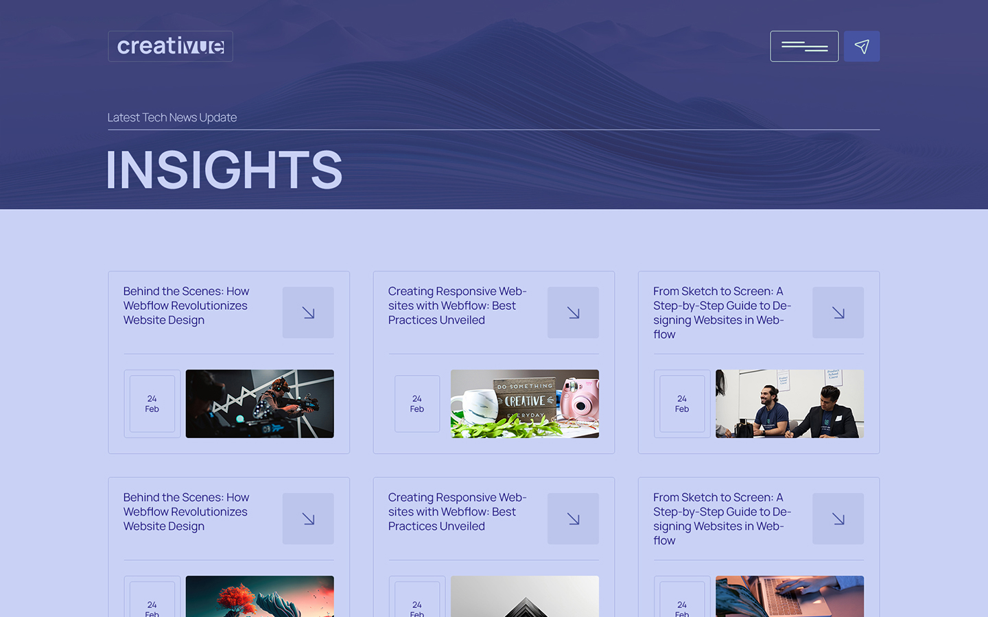 Creativue - Personal HTML5 Responsive Website Template