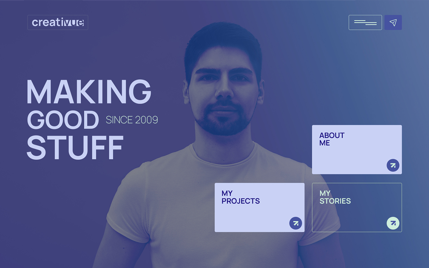 Creativue - Personal HTML5 Responsive Website Template