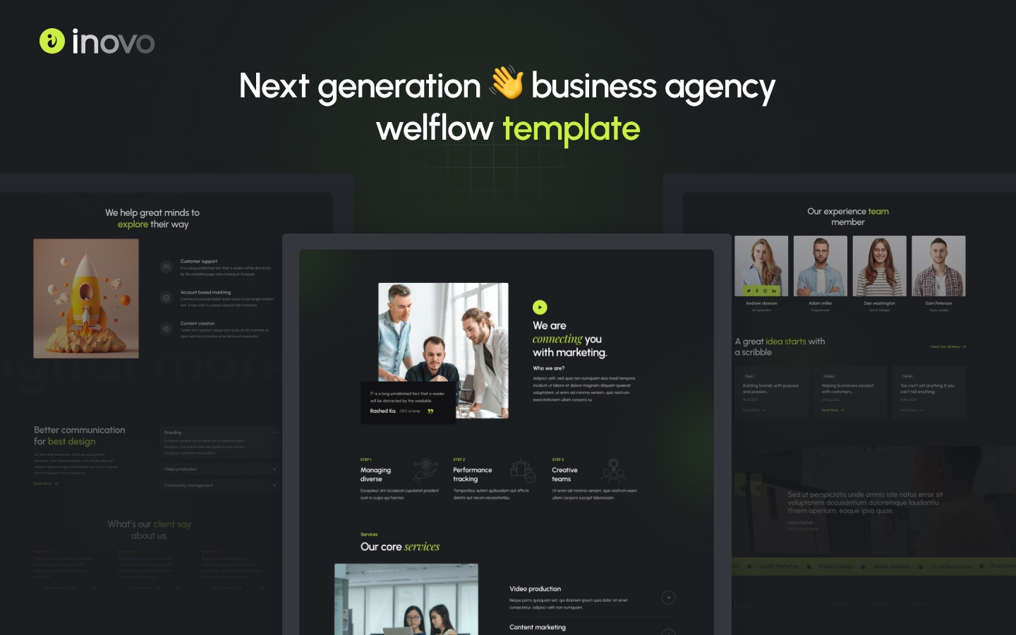 Inovo - Agency HTML5 Responsive Website Template