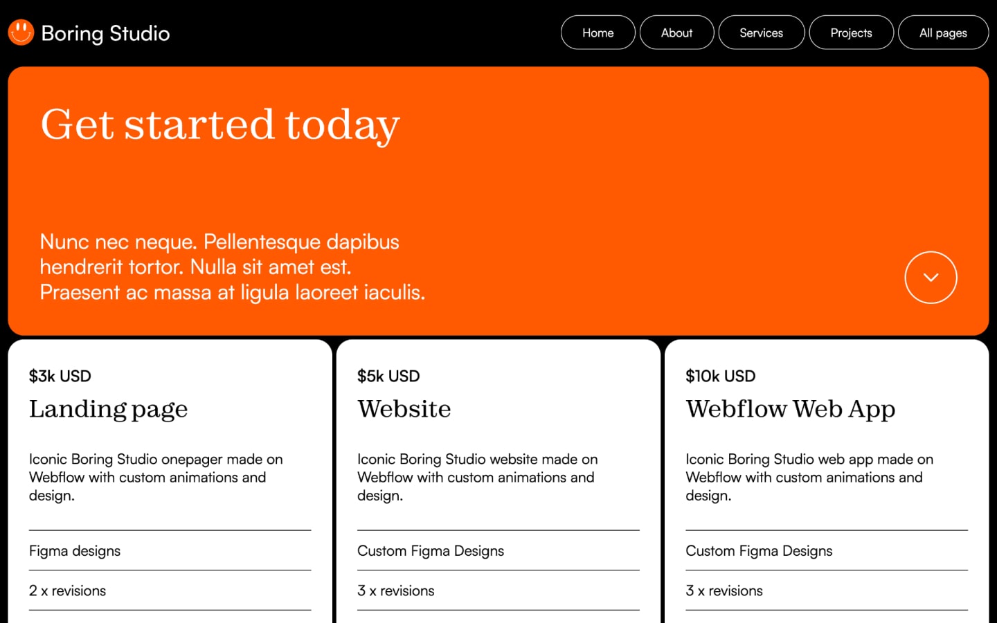 Boring Studio - Agency HTML5 Responsive Website Template